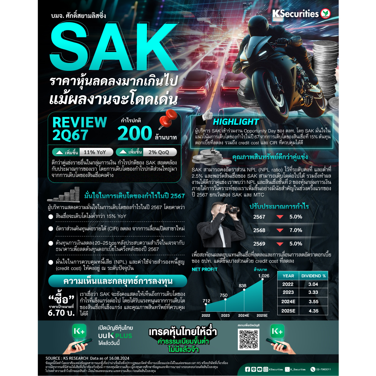 Company Analysis - หลักทรัพย์กสิกรไทย